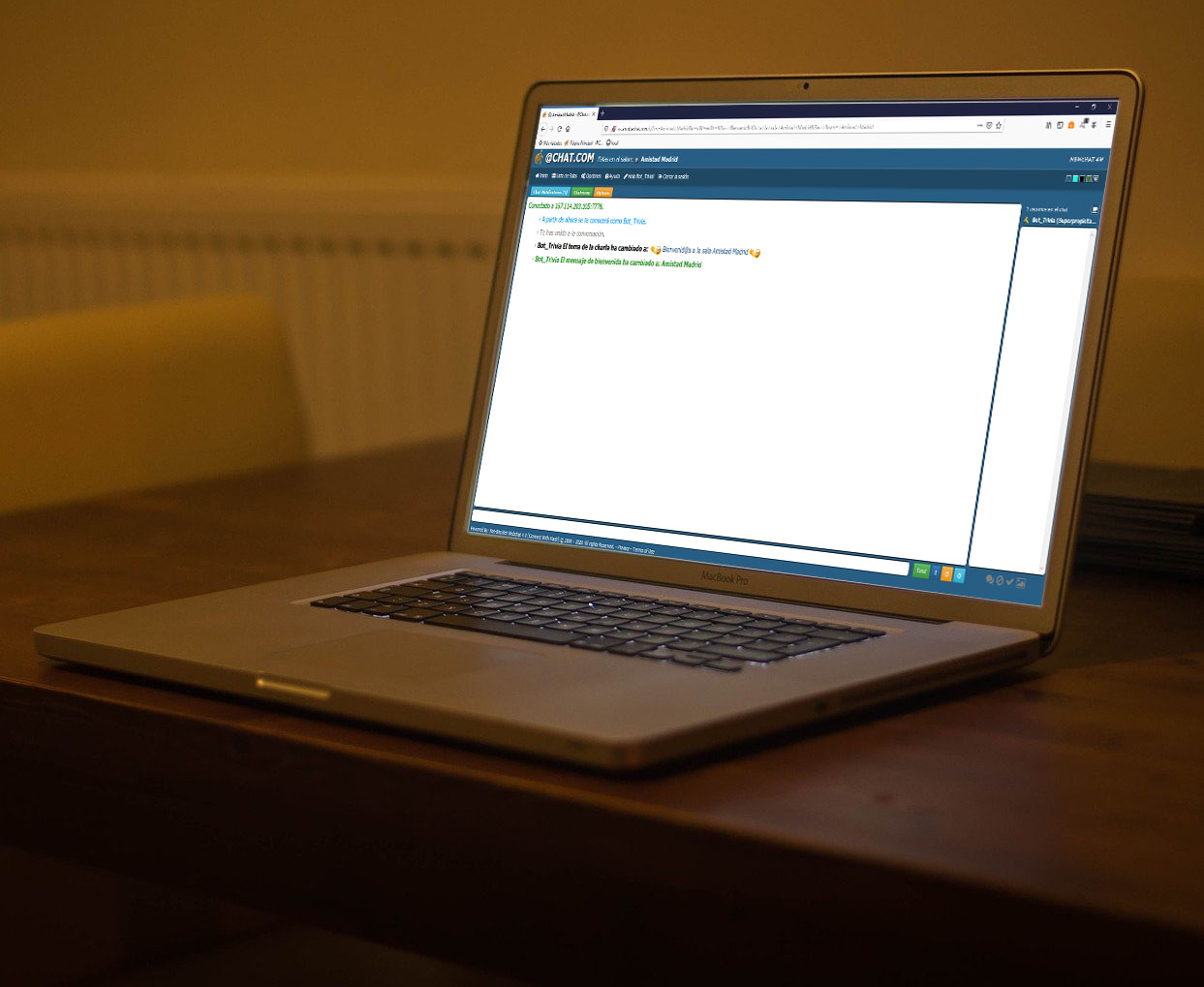 Lista de salas - @Chat.com